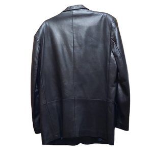 Danier | Jackets & Coats | Vintage Danier Black Genuine Leather Button Down Jacket With A ...